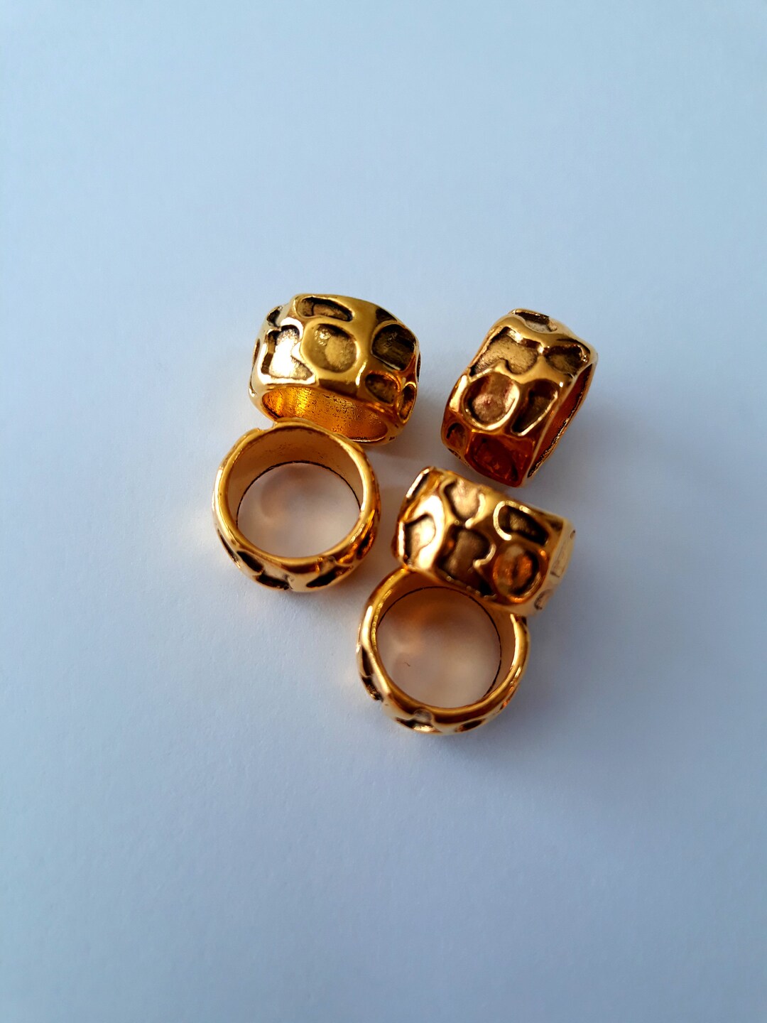 Set of 5 Loc Beads, Medium Locs, 10mm Hole, Loc Jewelry, Braid Jewelry ...