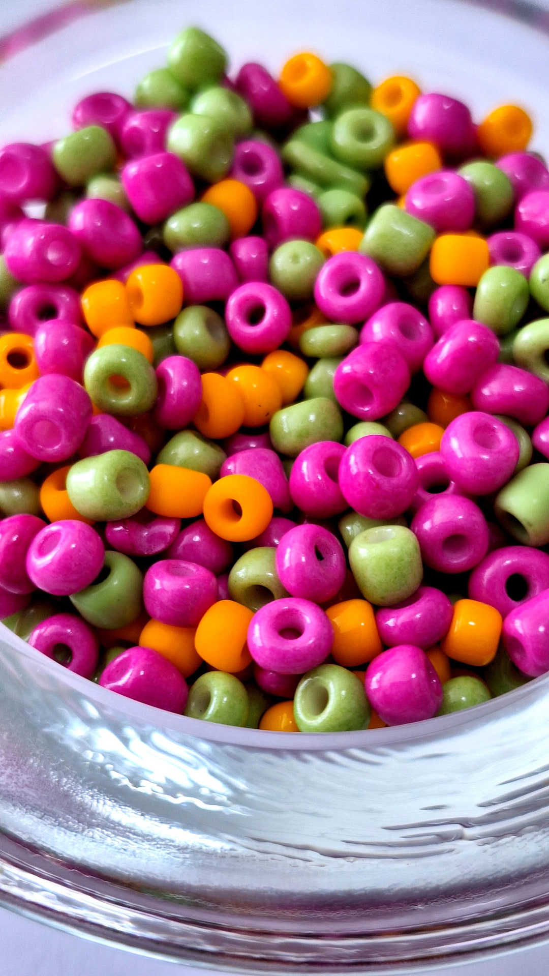 6/0 Fruit Loop Mix, 4mm Glass Seed Beads, 50 Grams, Jewelry Making ...