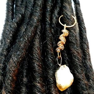 Citrine Gemstone Loc Jewelry Loc Ring Dreadlock Ring Braid - Etsy
