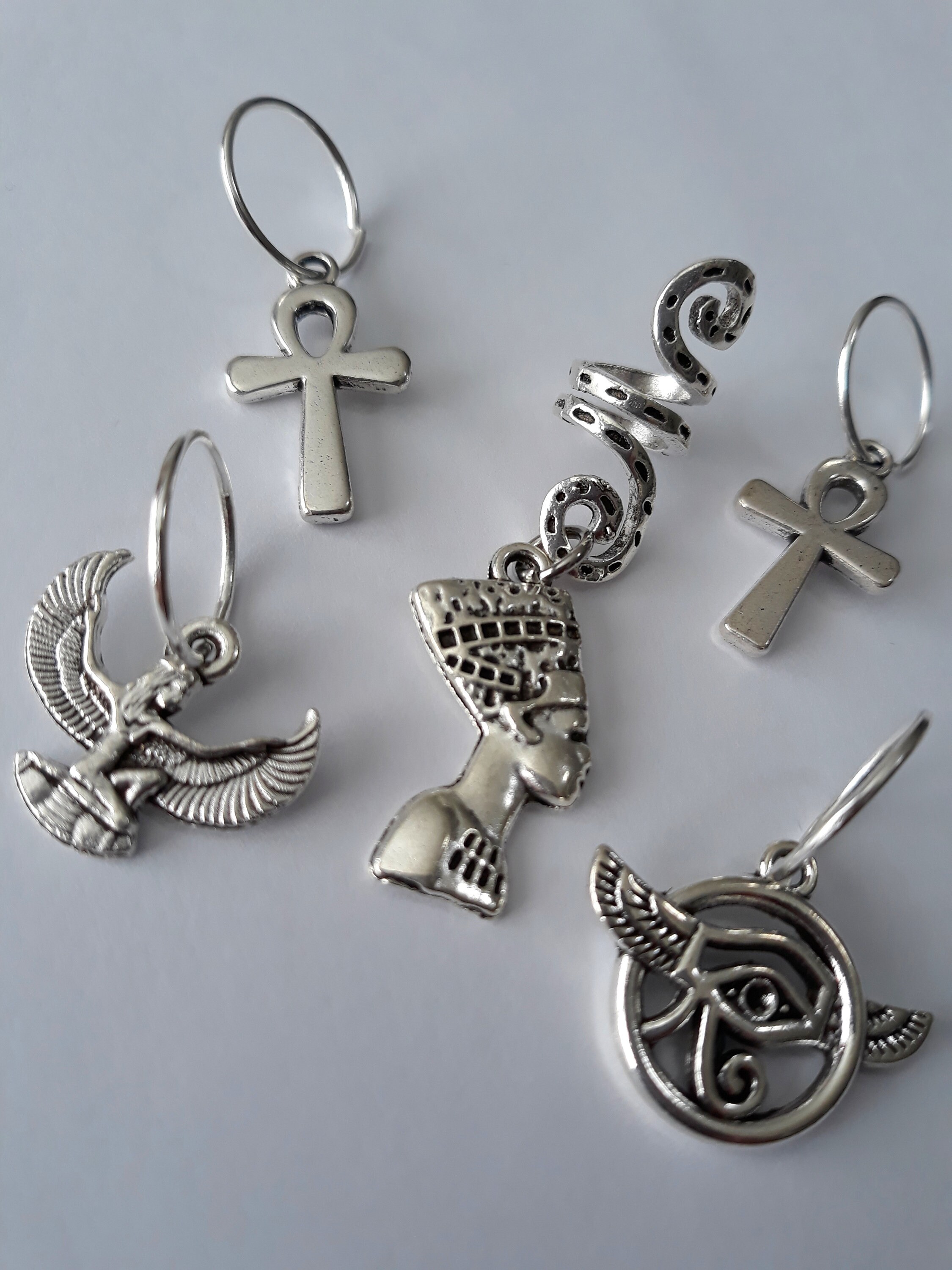 Egyptian 5 Piece Loc Jewelry Set Braid Beads Loc Coils - Etsy