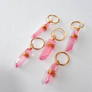 Set of 5 Crystal Shard Loc Rings Loc Jewelry Braid Rings - Etsy