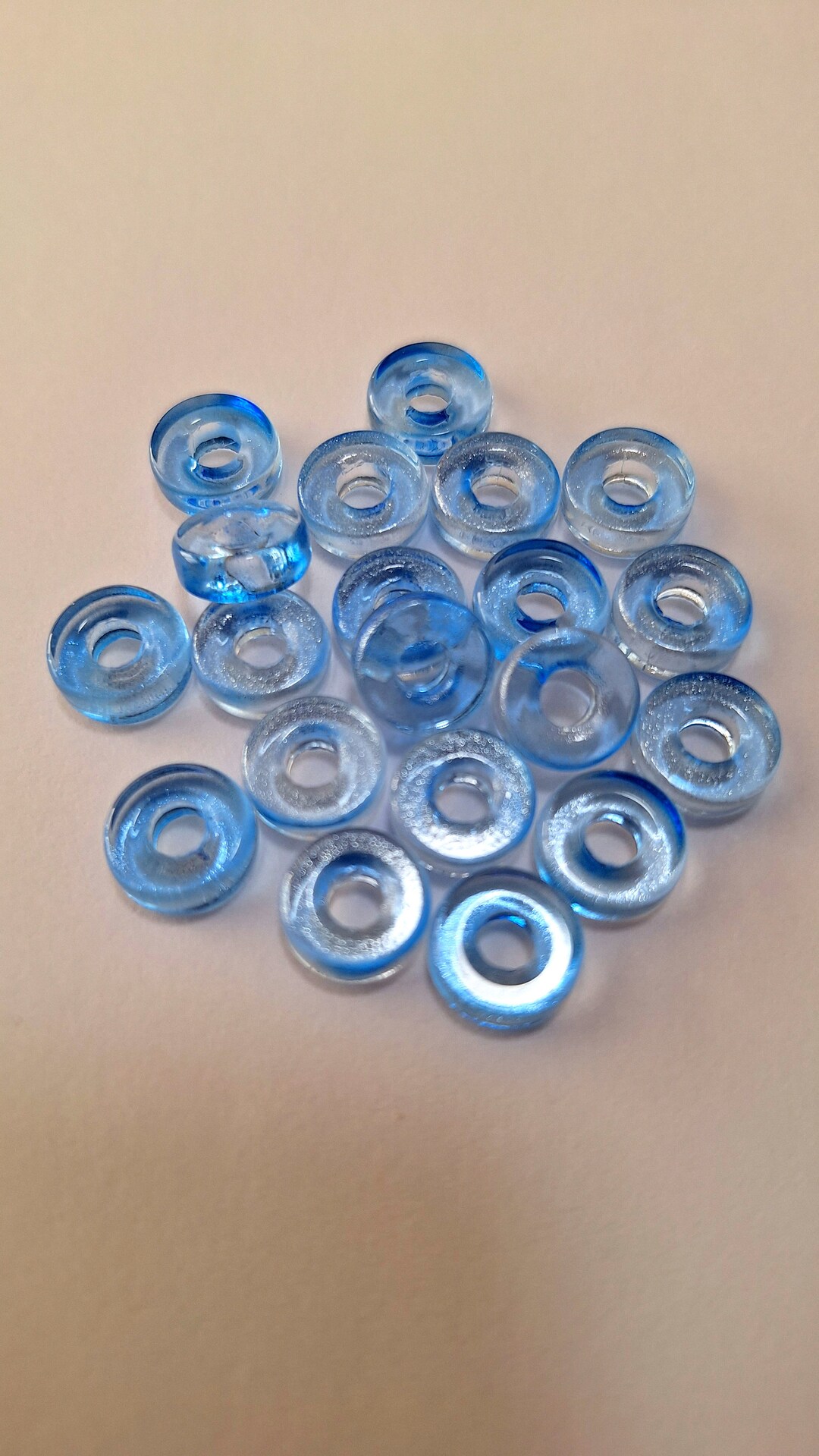 Set of 20 Blue Glitter Sister Loc Beads, Loc Donuts, Lock Jewelry ...