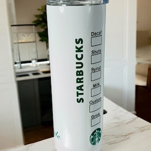 Personalized Starbucks Logo Tumbler, Custom Name With Starbs, 20oz ...