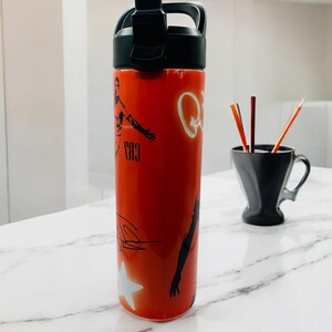 Soccer Custom Ronaldo CR7 Sports Water Bottle, Name Personalized 20oz ...