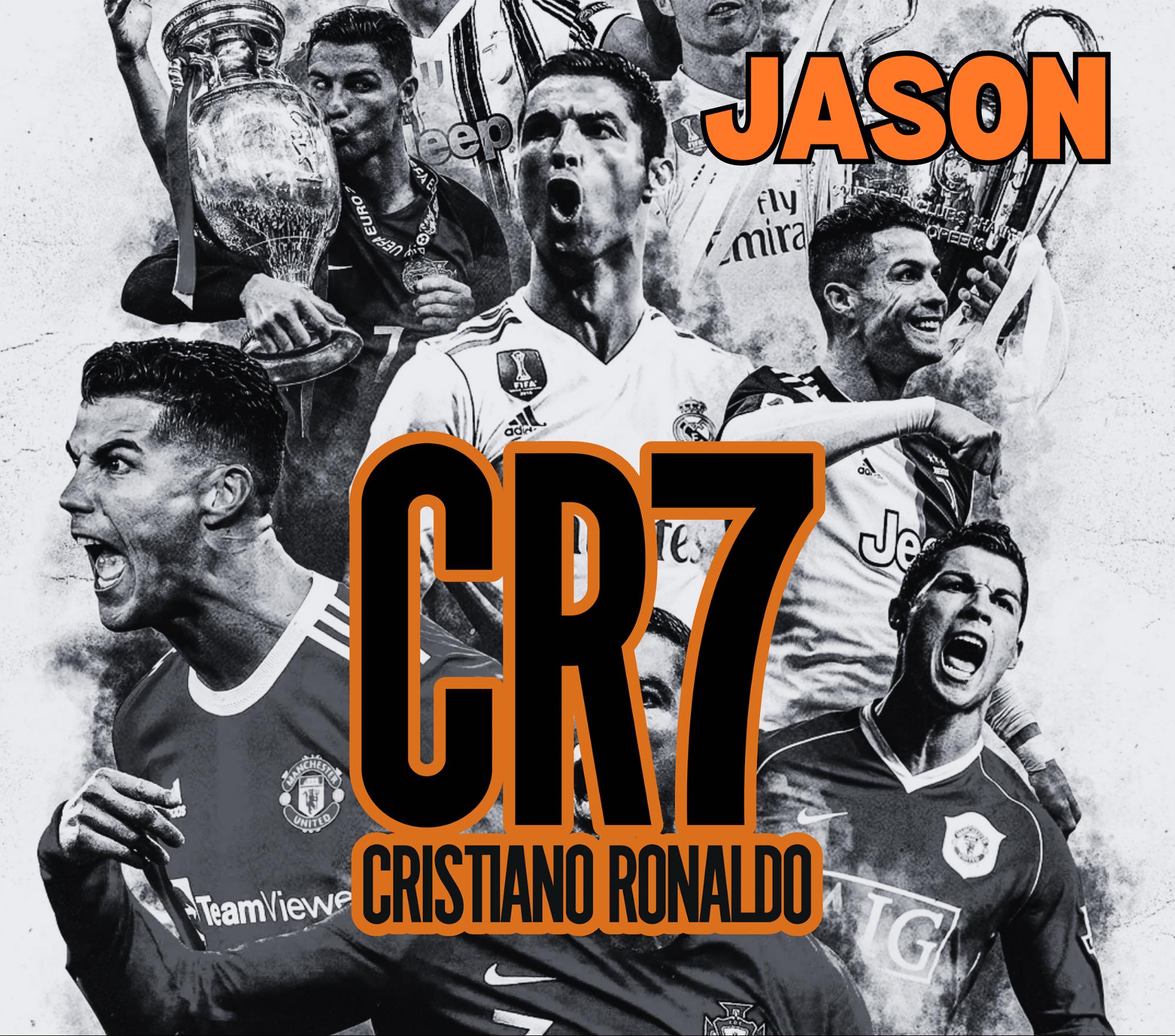 Personalized Ronaldo CR7 Soccer Water Bottle: 42oz Custom Tumbler - Etsy