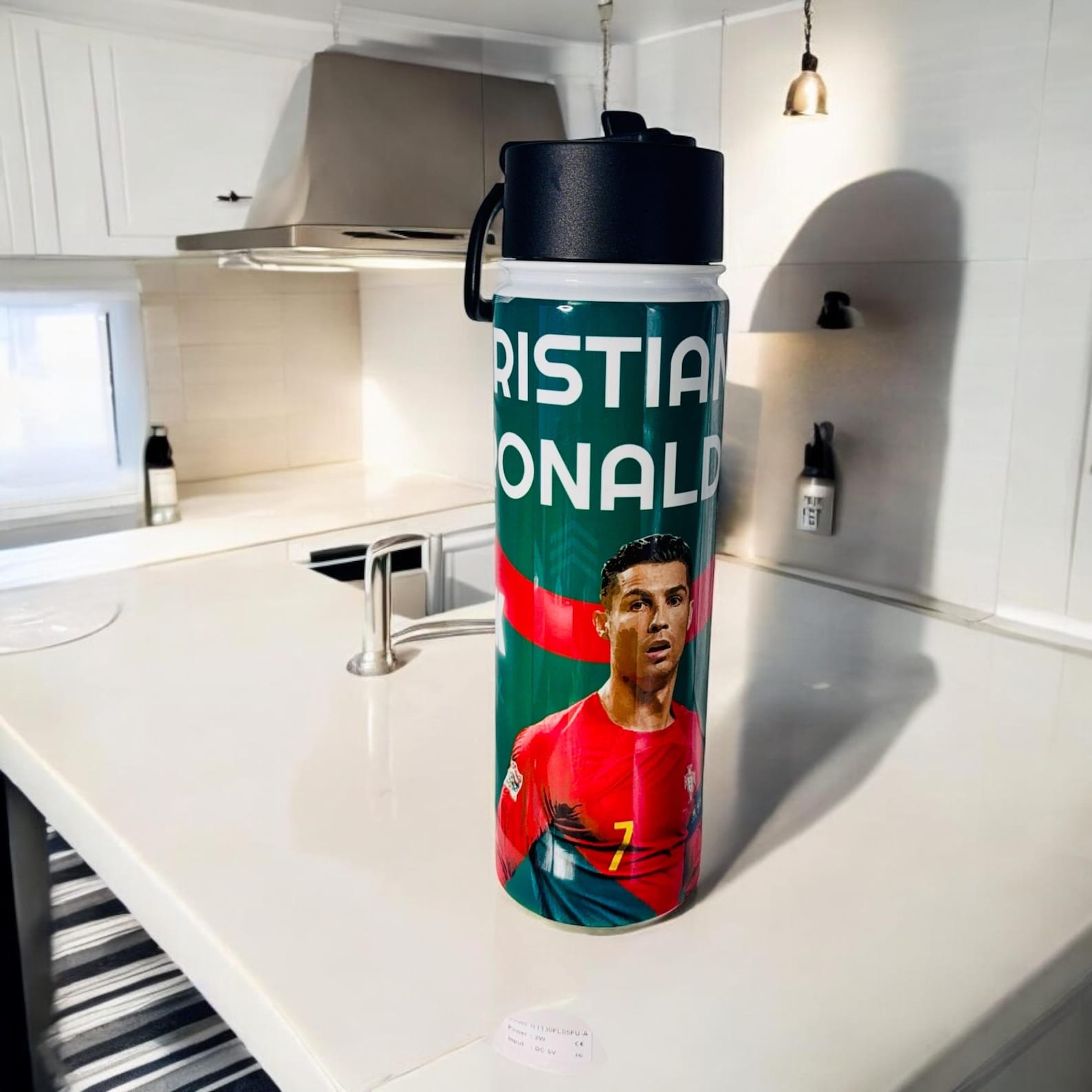 Custom Ronaldo CR7 Soccer Water Bottle: Personalized 22oz Tumbler - Etsy