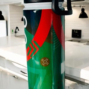 Custom Ronaldo CR7 Soccer Water Bottle: Personalized 22oz Tumbler - Etsy