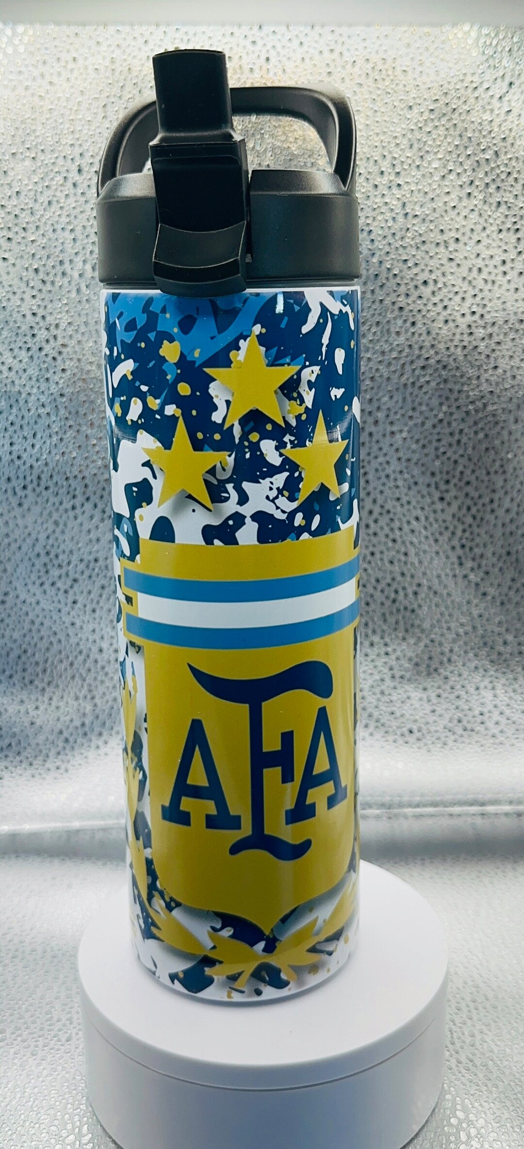 Soccer Custom Argentina Football Sports Water Bottle, Any Player ...