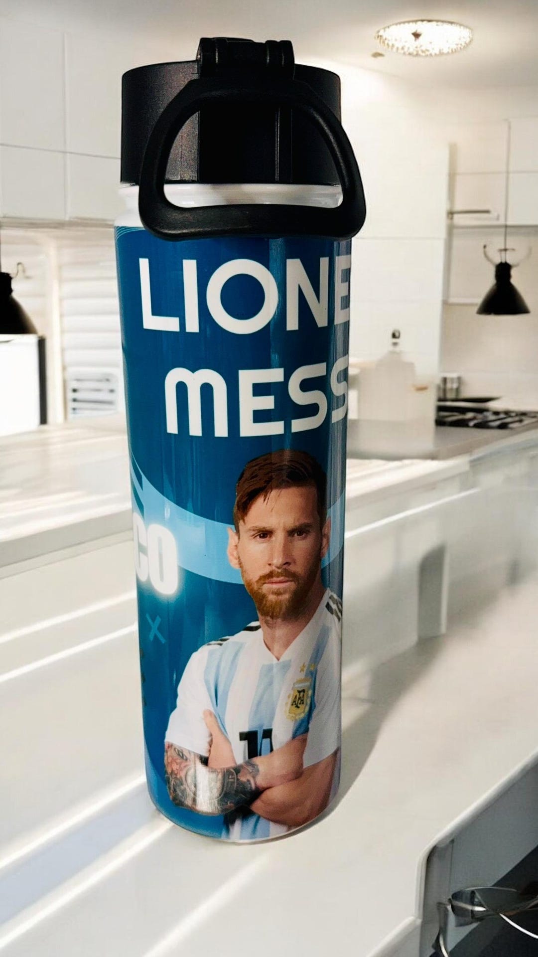 Argentina, Messi Water Bottle, Inter Miami, Personalized 22 Oz Sports ...