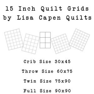 Quilters Graph Paper - Instant Printable Download - 15 Inch Grid and 5 ...