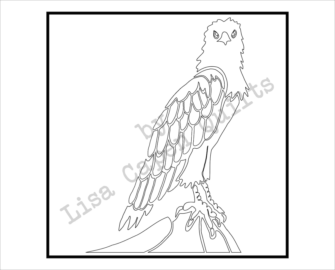 Eagle Mosaic Pattern - Instant Download SVG and PDF - Great for Art ...