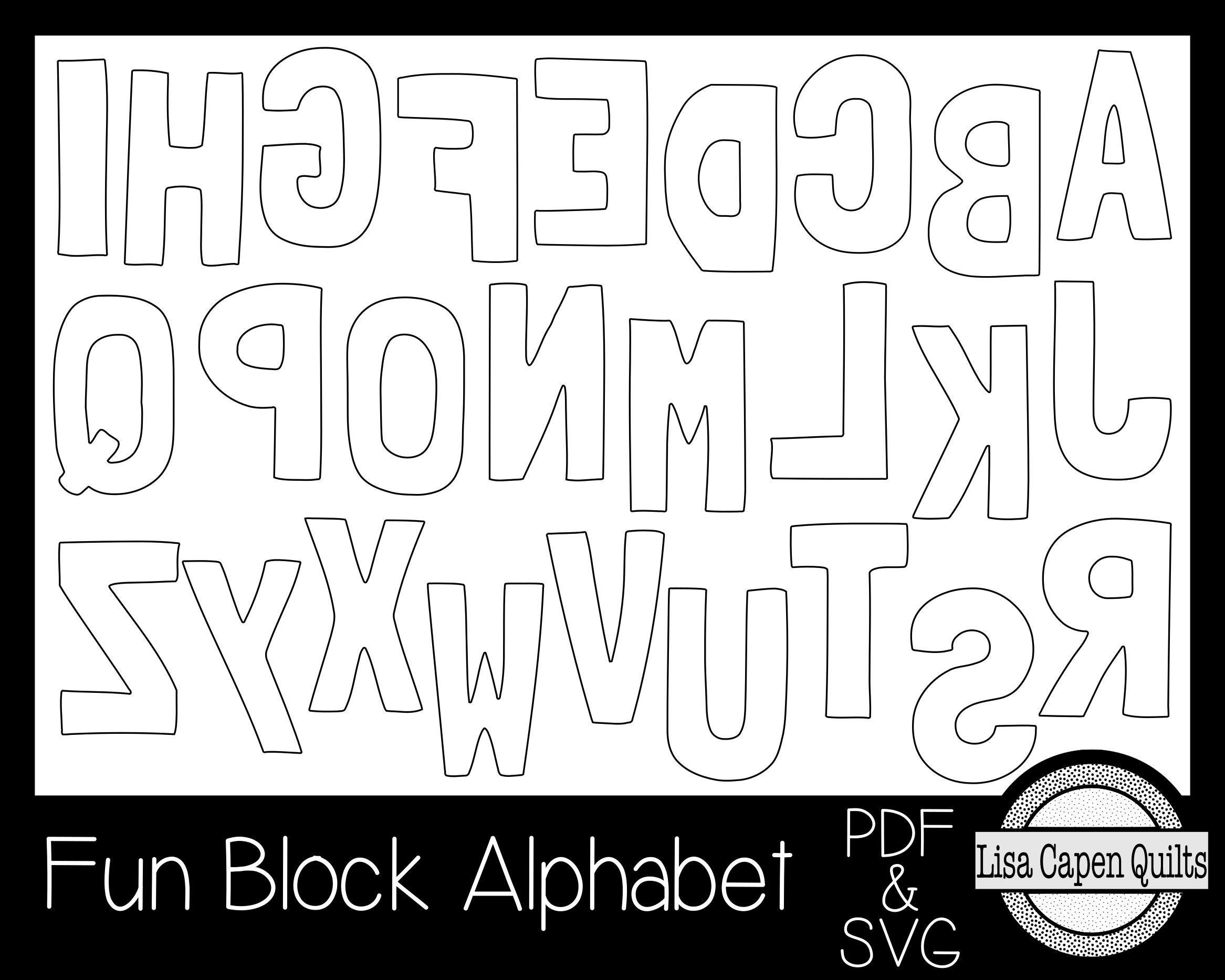 Fun Alphabet Letters Great for Applique Card Making & More. - Etsy