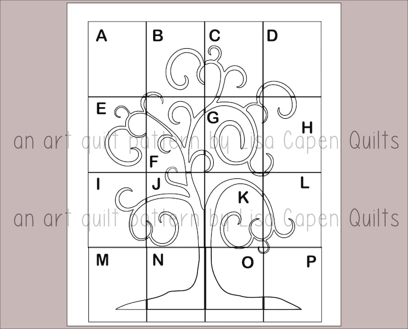 Family Tree Art Quilt Pattern With Included Svg's | Etsy