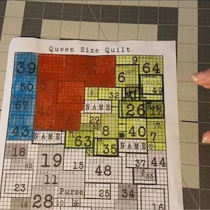 Quilters Graph Paper - 2" Grid Set Plan Your Quilt Today! Great for ...