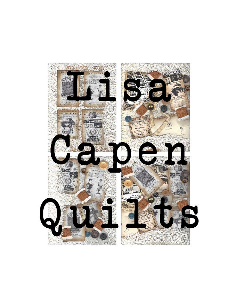 Vintage Sewing Ephemera - Digital Image Kit (lisa Capen Quilts) - Etsy