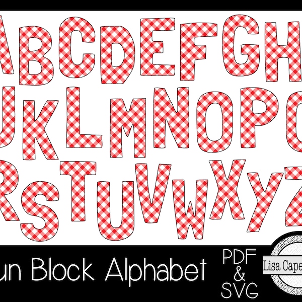 Large Alphabet Letters Fabric - Etsy