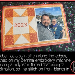 Star Custom Quilt Label - Handmade Sublimated Label - 6" X 4 ...