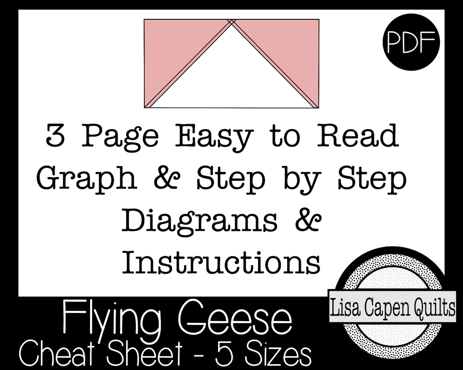 Flying Geese Cheat Sheet for QUILTERS 2 Different Methods - Etsy Australia