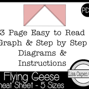 Flying Geese Cheat Sheet for QUILTERS - 2 Different Methods - 5 Common ...
