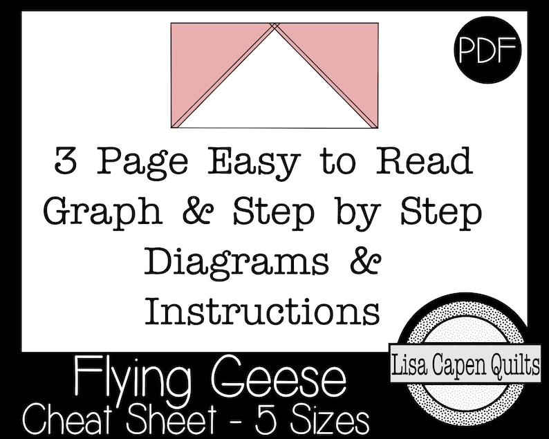 Flying Geese Cheat Sheet for QUILTERS - 2 Different Methods - 5 Common ...