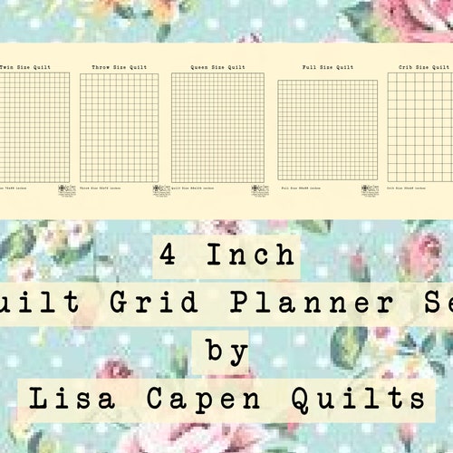 Quilters Graph Paper 3 Grid Set Plan Your Quilt Today - Etsy
