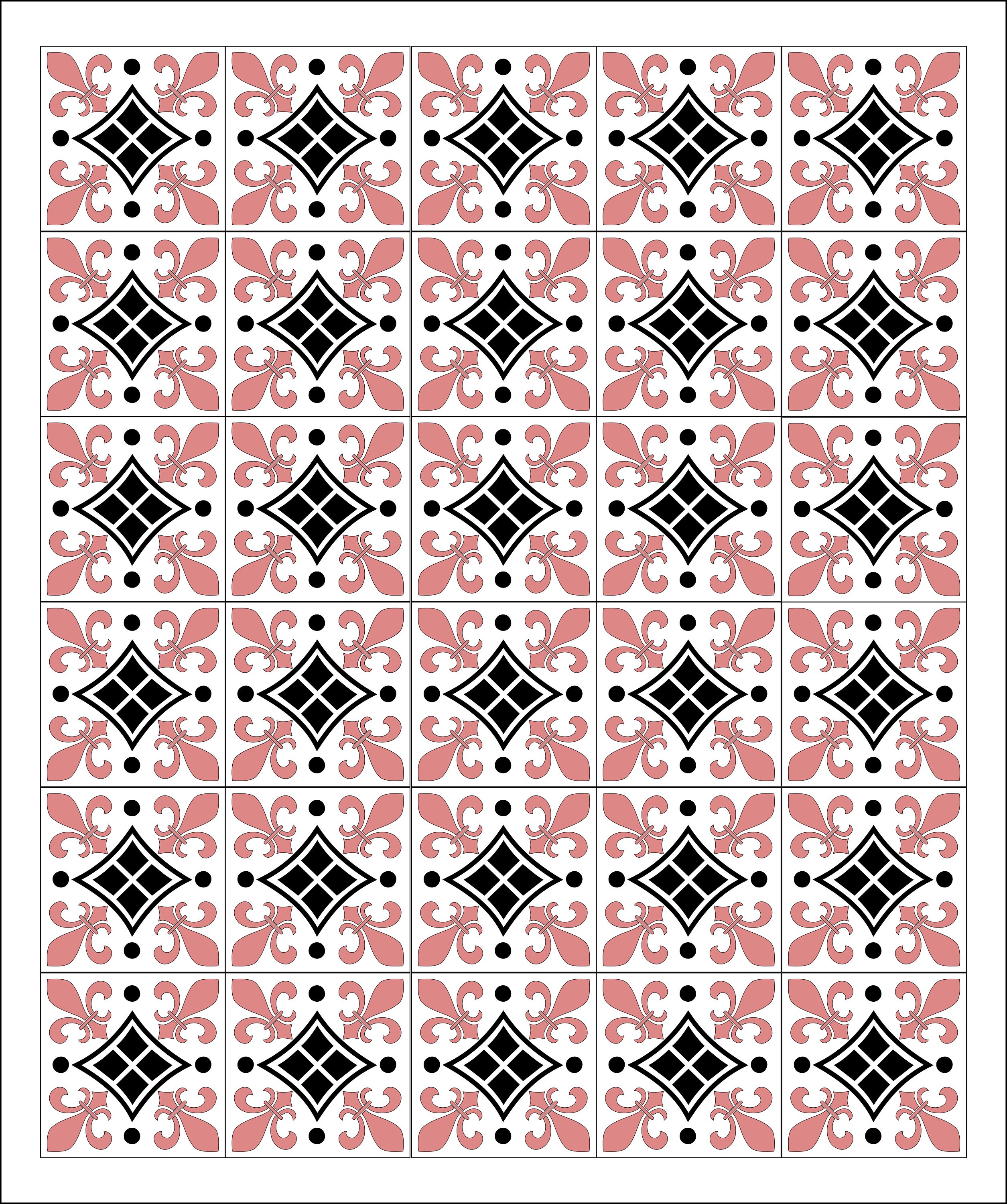 Floral & Fleur-de-lis SVG Stencils Set of 2 Digital | Etsy