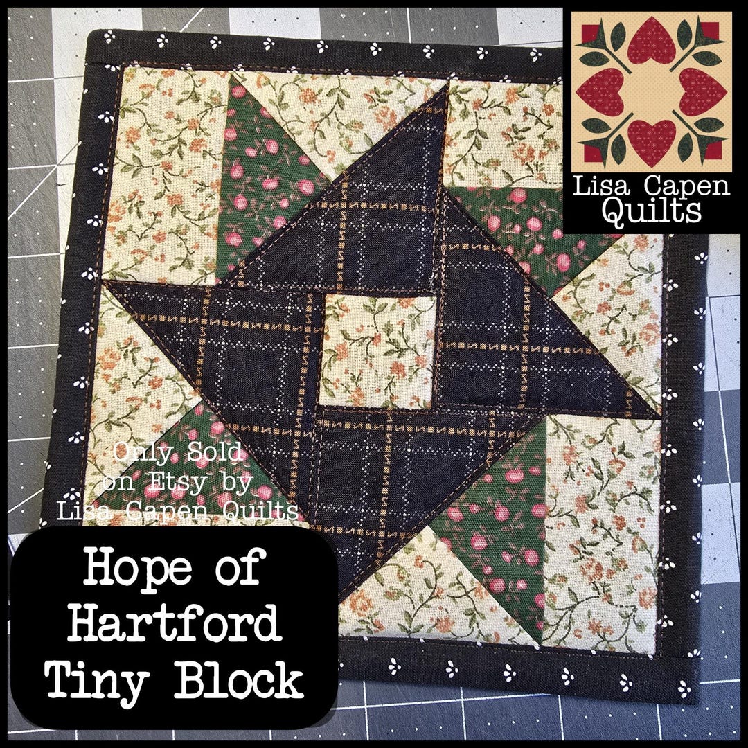 Hope of Hartford Quilt Block - Paper Piecing - 7" Finished Size ...