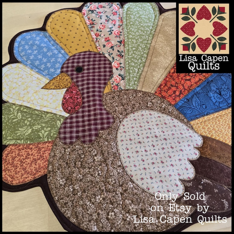 Applique Thanksgiving Design Pdf Pattern - Etsy