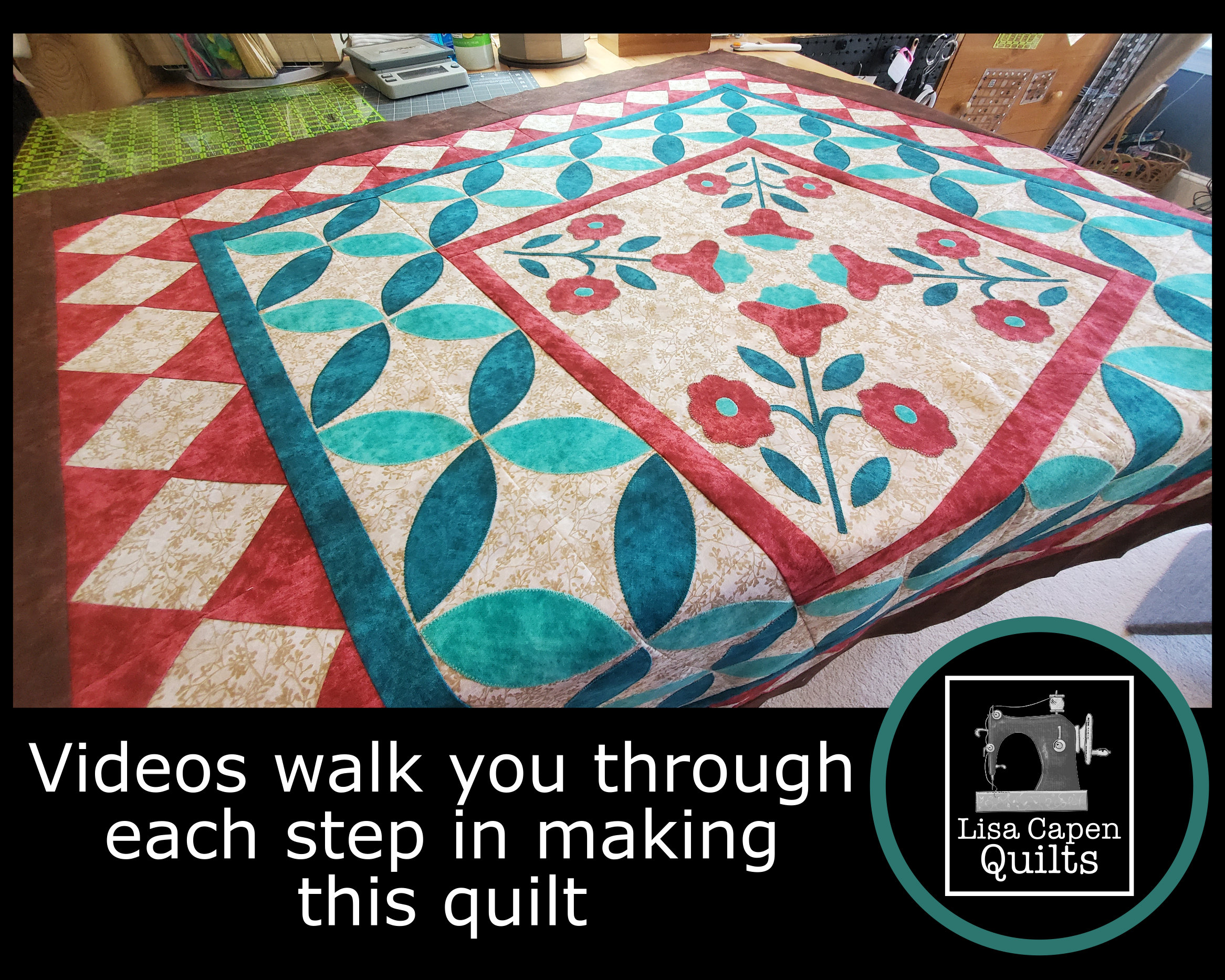 Mystery Medallion Quilt W/video Tutorials by Lisa Capen Quilts ...