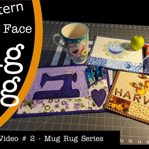 Sewing Machine Mug Rug W/ Pocket Pattern - 12" X 8" - Instant PDF ...