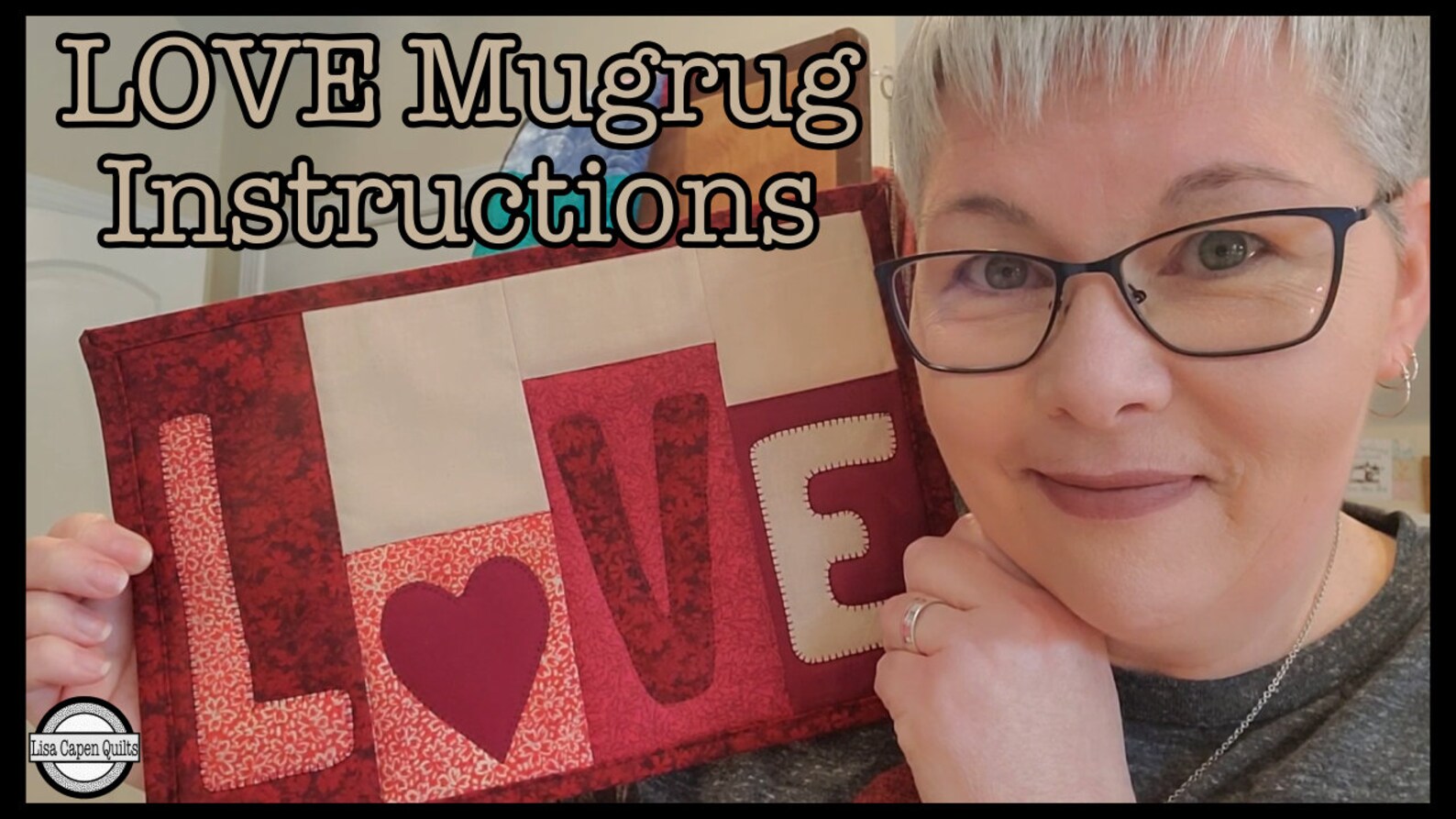 LOVE Mugrug Pattern 12.5 X 8 Instant PDF Pattern - Etsy
