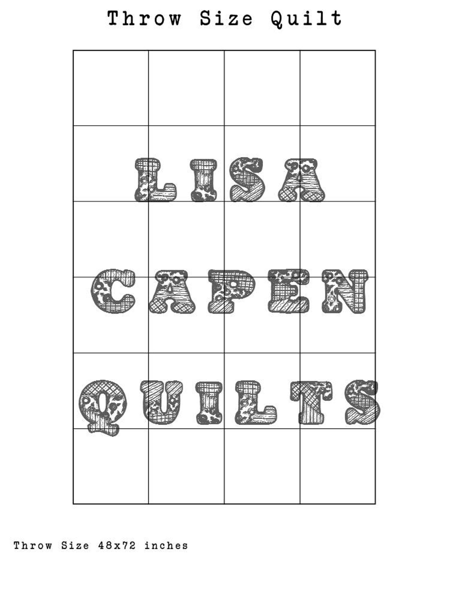 Quilters Graph Paper - Instant Printable Download - 15 Inch Grid and 5 ...