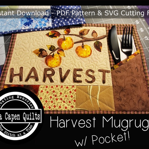 SPOOKY Halloween Mug Rug Pattern by Lisa Capen Quilts - Etsy