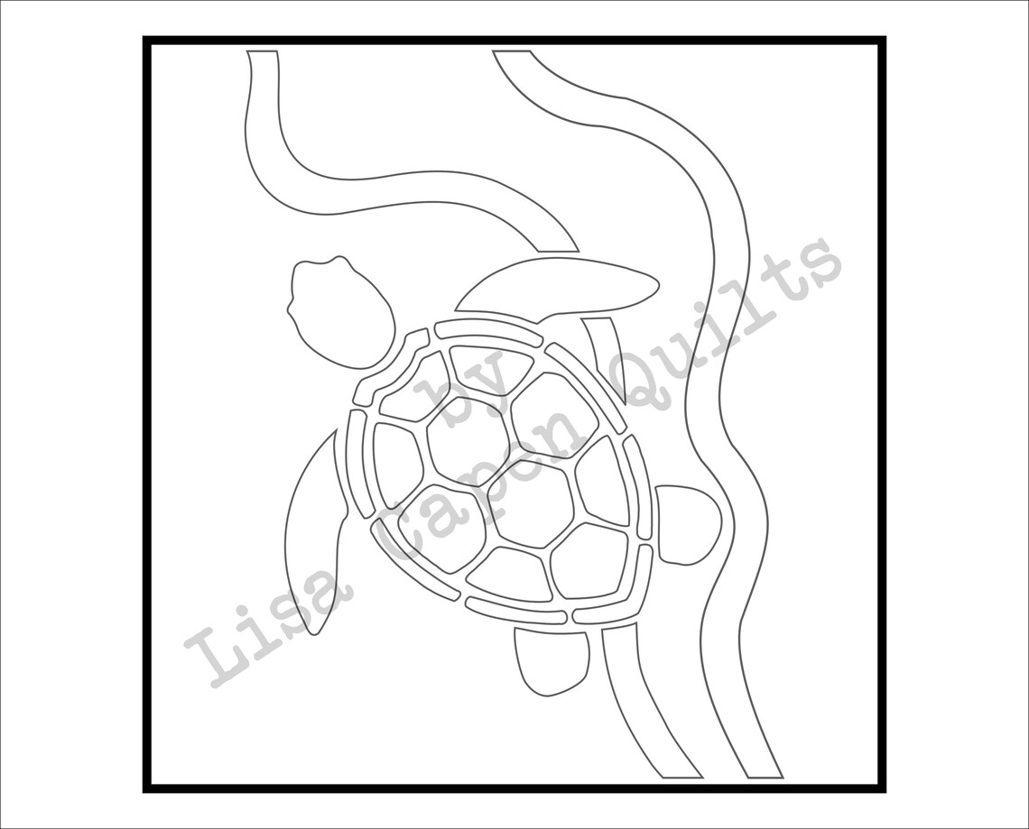 Turtle Mosaic Pattern - Instant Download SVG and PDF - Great for Art ...