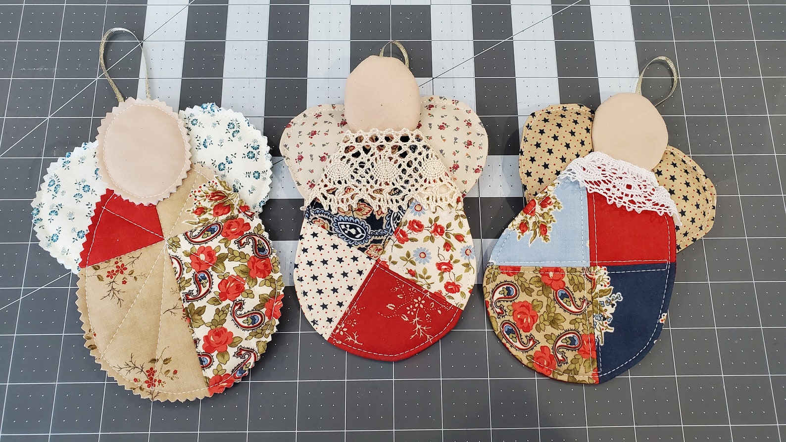 Quilted Angel Christmas Ornament Pattern Instant PDF Pattern - Etsy