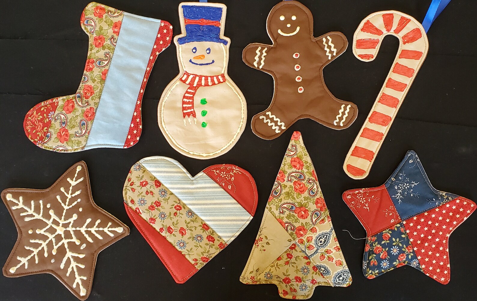 Classic Cookie Cutter Quilted Christmas Ornament Pattern by - Etsy