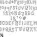 2 Inch Wonky Template Letters and Numbers - Upper Case and Lower Case ...