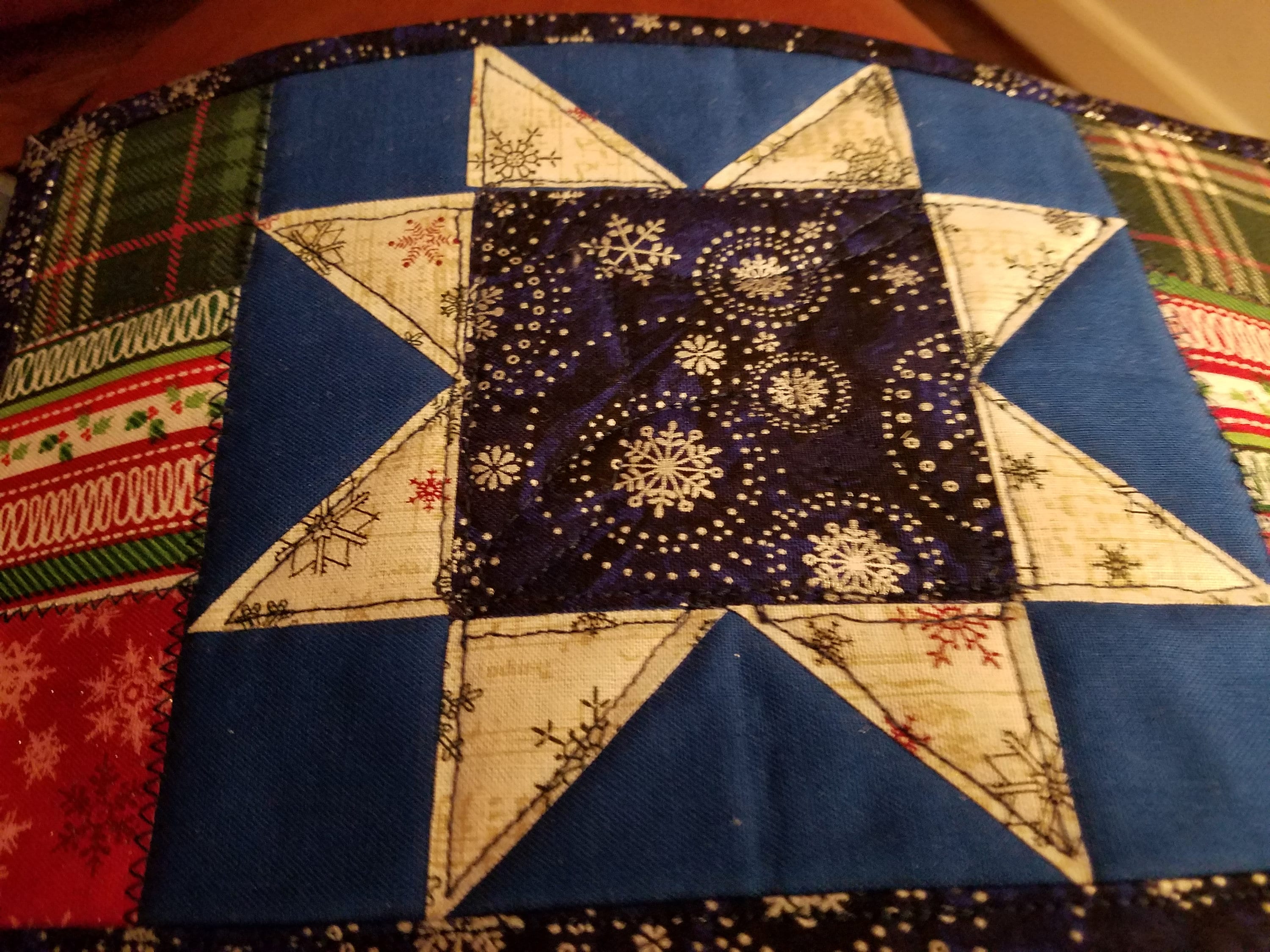 Star Bright Applique Christmas Mug Rug Pattern Without - Etsy