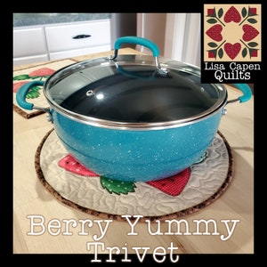 Berry Yummy Trivet/mini Quilt Pattern - Instant Download PDF and SVG ...