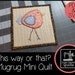 This Way or That? Adorable Bird Mugrug Mini Quilt and Coaster Pattern ...