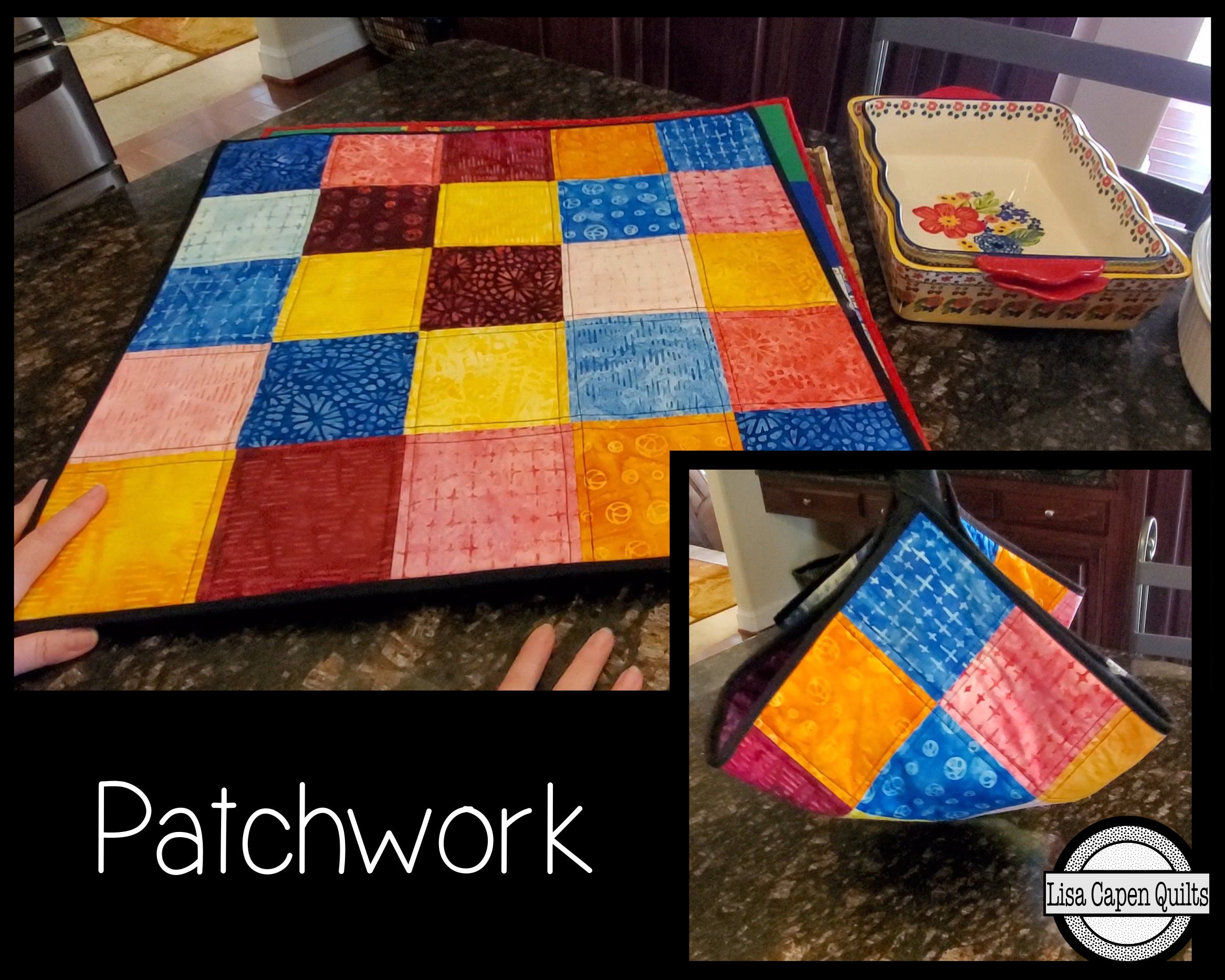 Casserole Carriers & Table Topper Quilts - One Size Fits ALL Casserole ...