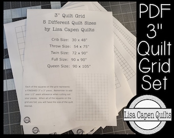 Quilters Graph Paper 4 Inch Grid Set Perfect for T-shirt and Patchwork ...