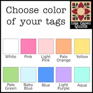 30 Custom Printed Fabric Tags for Quilts, Clothing - Etsy
