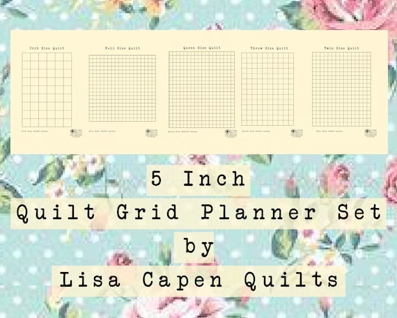 Quilters Graph Paper Instant Printable Download 5 Inch | Etsy