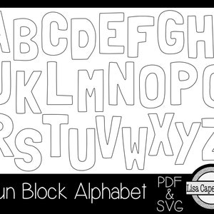 Fun Alphabet Letters - Great for Applique, Card Making & More. Tracing ...