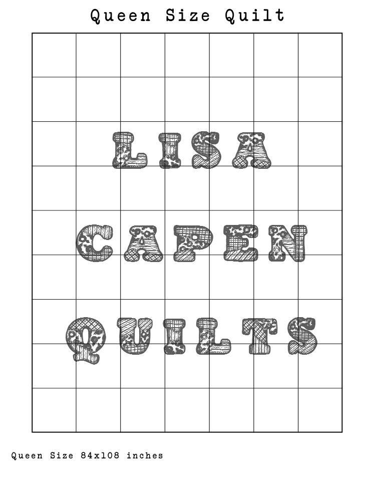 Quilters Graph Paper - Instant Printable Download - 15 Inch Grid and 5 ...