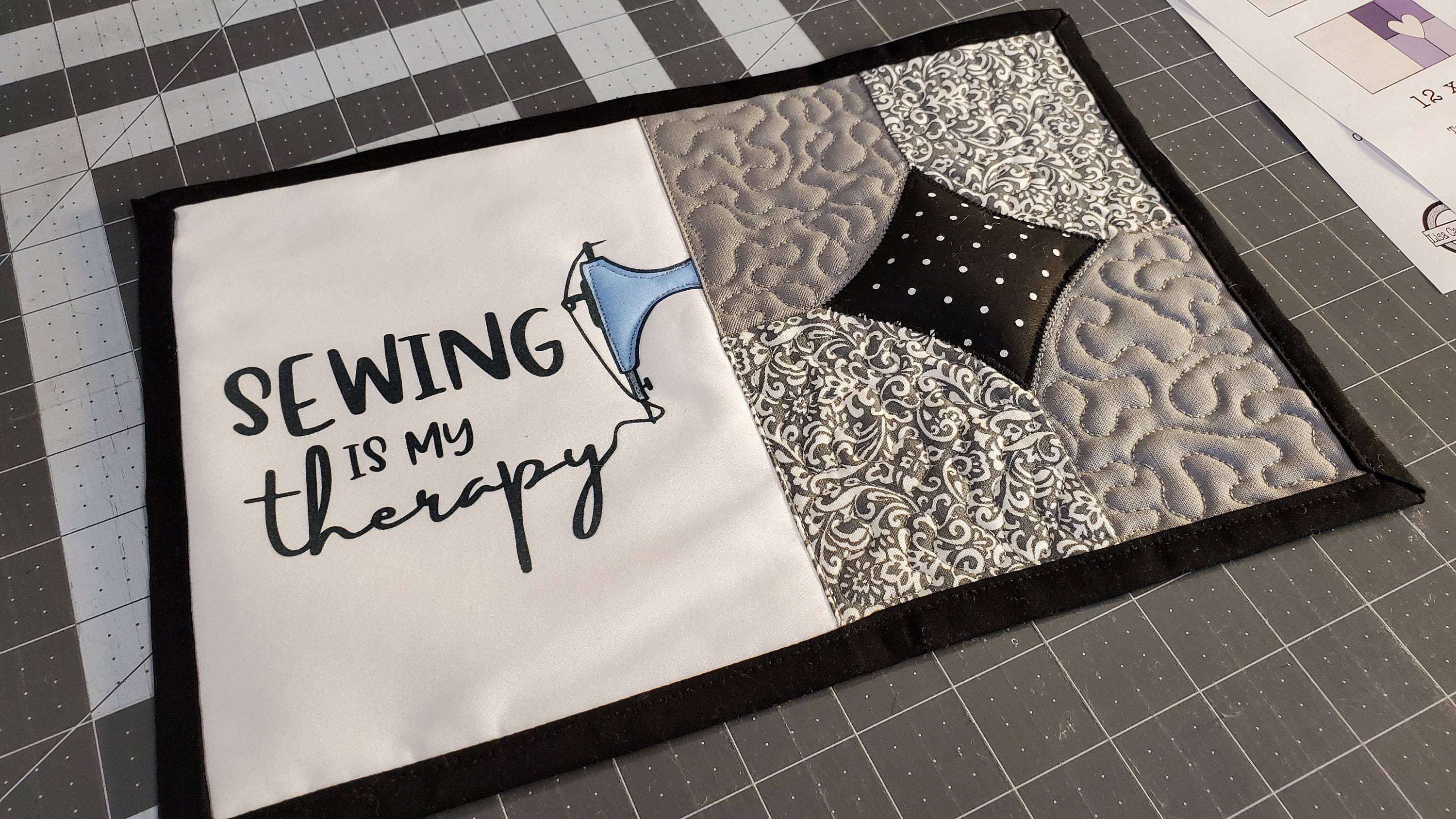 Easy Peasy Trapunto Mugrug Pattern by Lisa Capen Quilts 4 | Etsy