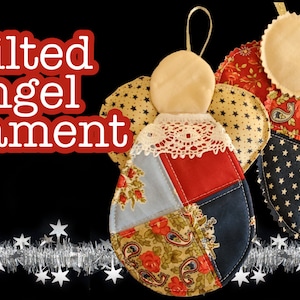 Quilted Angel Christmas Ornament Pattern - Instant PDF Pattern With ...