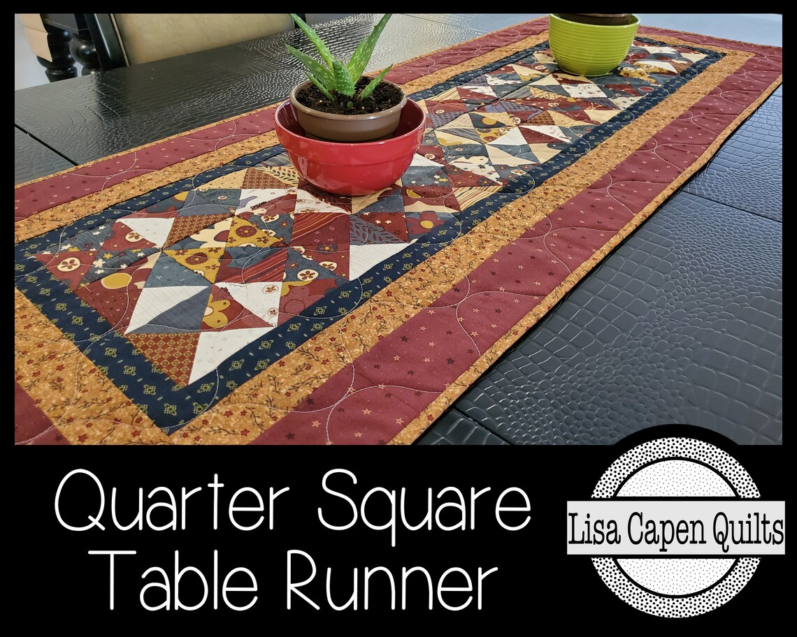 Quarter Square Table Runner Charm Pack Friendly Instant - Etsy