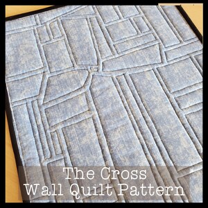 The Cross - Stained Glass Raw Edge Applique Wall Quilt Pattern - PDF ...